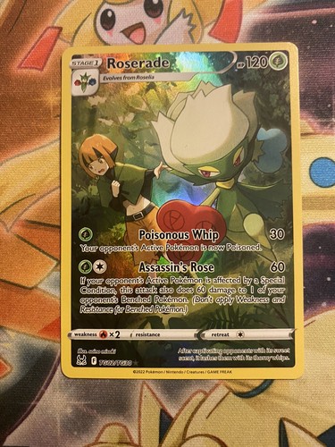 Roserade - TG02/TG30 - Ultra Rare Pokemon Card Lost Origin Trainer Gallery NM | eBay