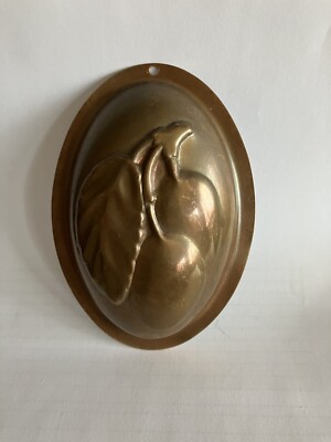 Vintage Copper/Tin Plum with Leaf Mold 4.25" Long, 3" Wide, 1" Deep | eBay