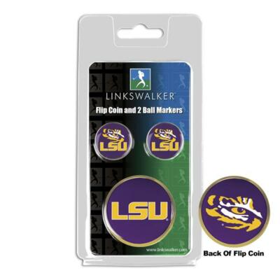 LSU Louisiana State Tigers Flip Coin and 2 Golf Ball Marker Pack | eBay