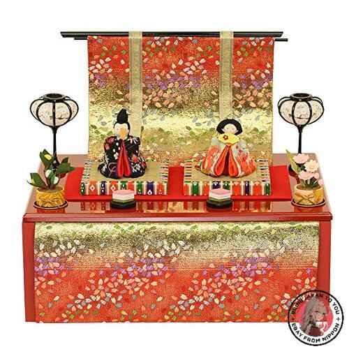 NEW Hina dolls stylish Hina dolls Yuzen storage decorative dolls prince ...