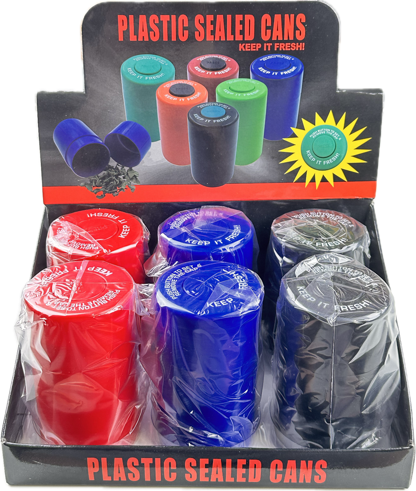 Vacuum Sealed Herb Stash Container Airtight Smell Proof Plastic Storage ...