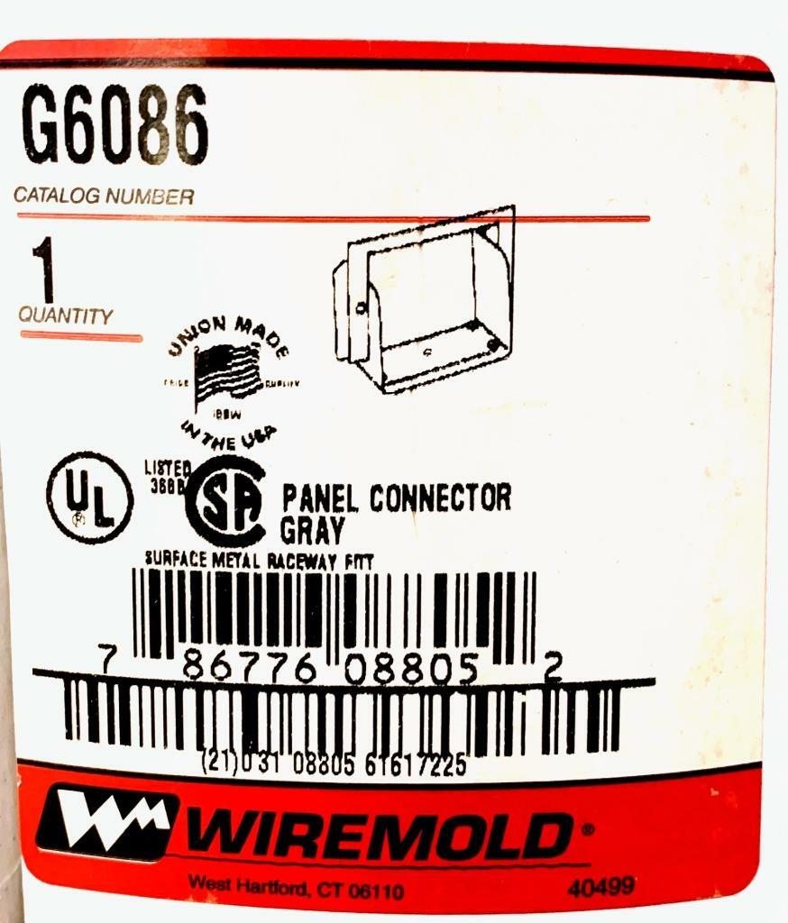 Wiremold G6086 - Steel Panel Connector 6000 Gray for sale online | eBay
