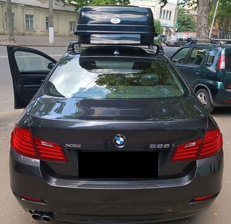 Roof Rack Cross Bars for BMW 5 Series F10 Sedan 2010-2017 Black set ...