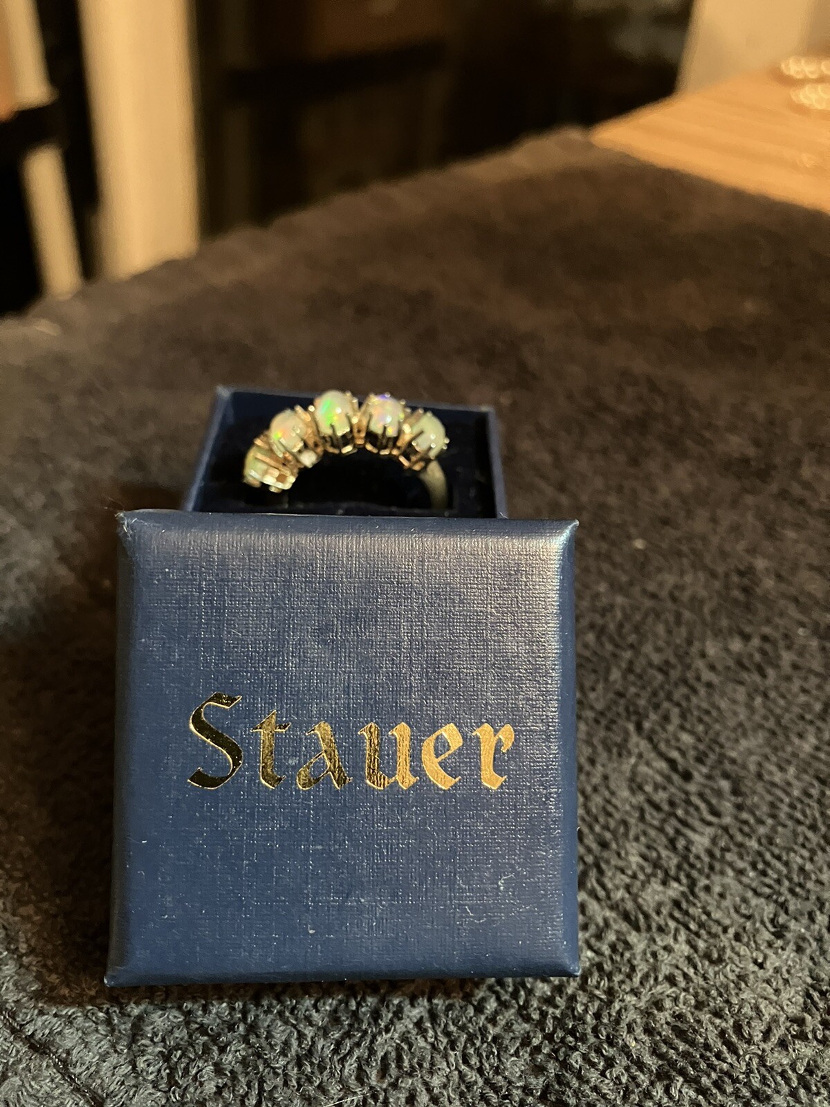 Stauer 5 Star Sterling Silver Opal Ring Size 7 | eBay