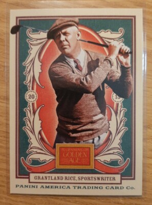 2013 PANINI GOLDEN AGE GRANTLAND RICE #17 SPORTSWRITER | eBay
