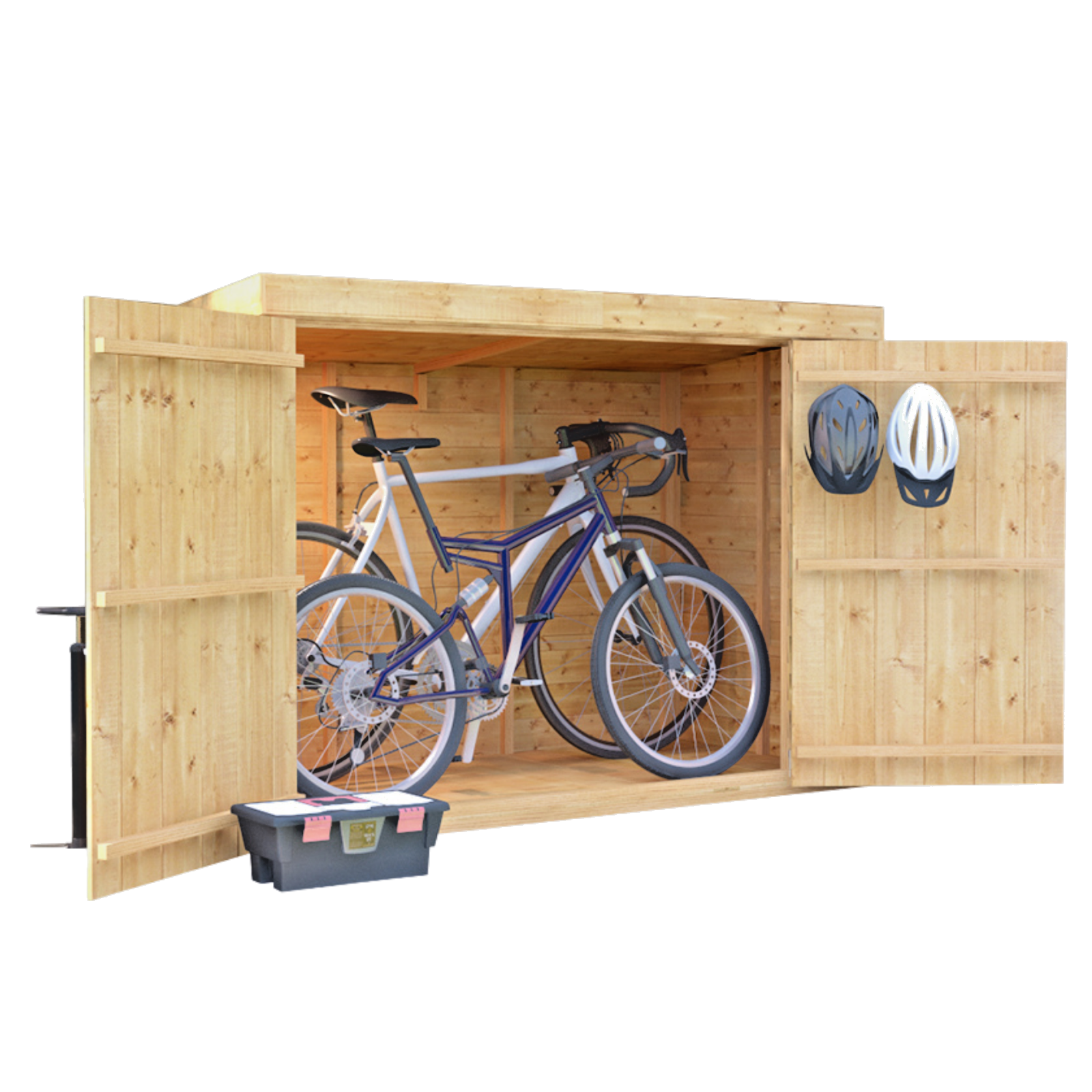 BillyOh Mini Keeper Overlap Bike Store Garden Storage Wooden Shed Log ...