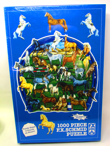 FX Schmid Puzzle Horsing Around Horses Equestrian Neecy Twinem 1000 ...
