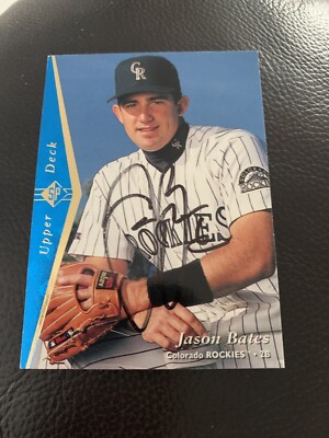 1995 Upper Deck JASON BATES Signed Card autograph Colorado ROCKIES | eBay