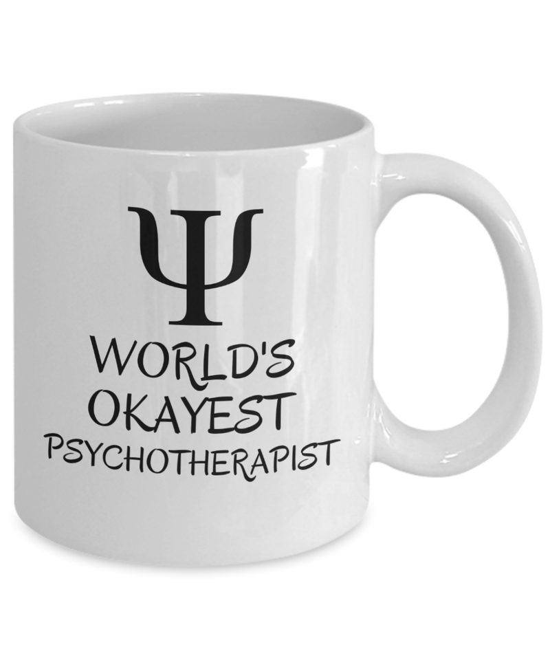 World's okayest psychotherapist - Funny Psychology psychiatry practice joke gift | eBay