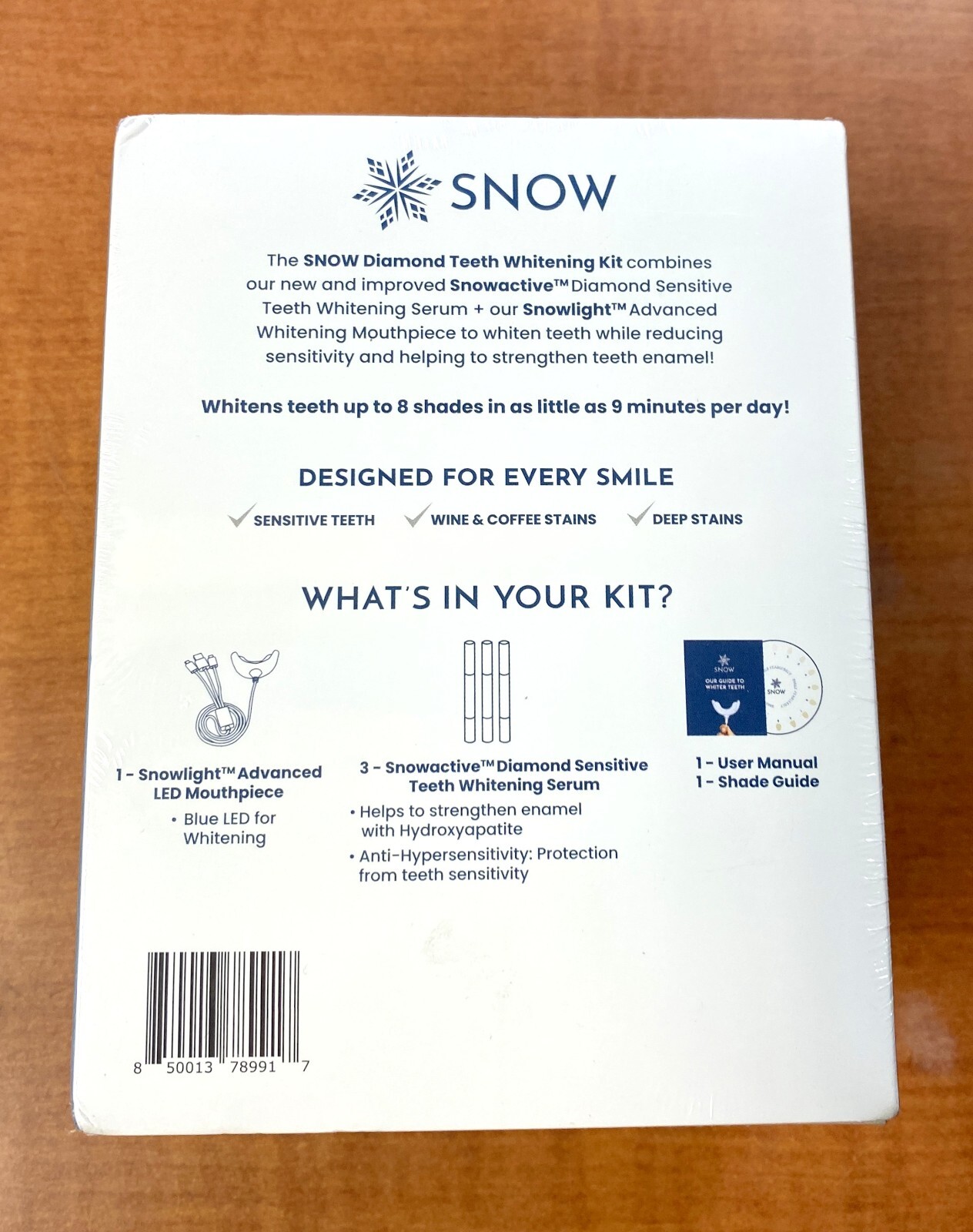 Snow+Diamond+Teeth+Whitening+Kit+LED+Light+3+Whitening+Wands+Manual ...