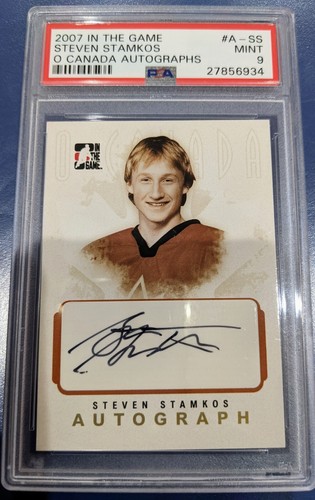 Steven Stamkos 2007 In The Game Rookie RC Autograph Auto PSA 9 | eBay