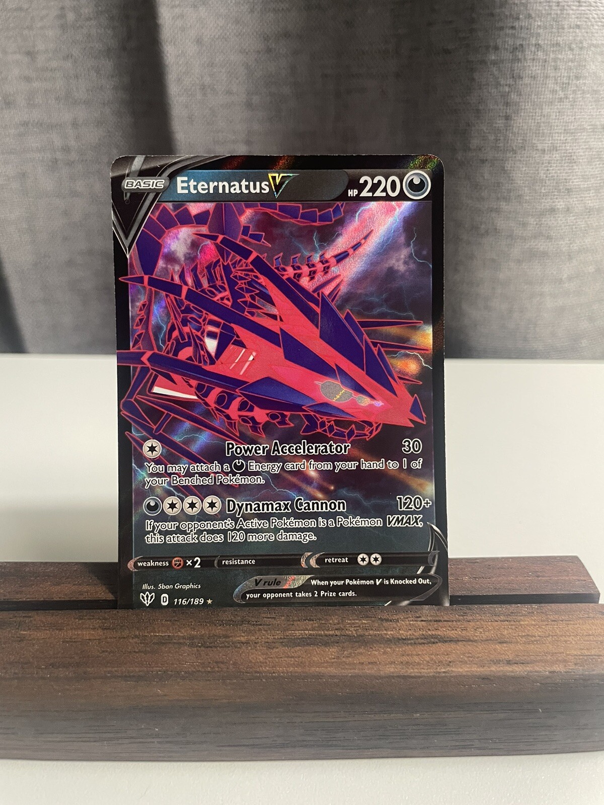 Pokémon TCG Eternatus V Darkness Ablaze 116/189 Holo Ultra Rare | eBay