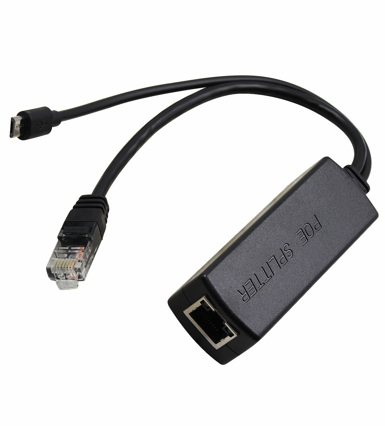48V to 5V 2.4A Micro USB Adapter 12W PoE Splitter Power Over Ethernet ...
