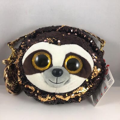 2019 TY Flippables Sequin DANGLER the Sloth 9" Fashion Purse 6 Way to ...