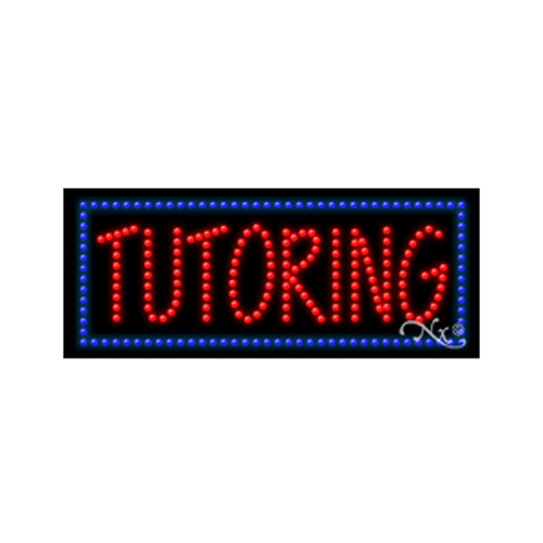 NEW “TUTORING" BORDER 27x11 SOLID & ANIMATED LED SIGN w/CUSTOM OPTIONS ...