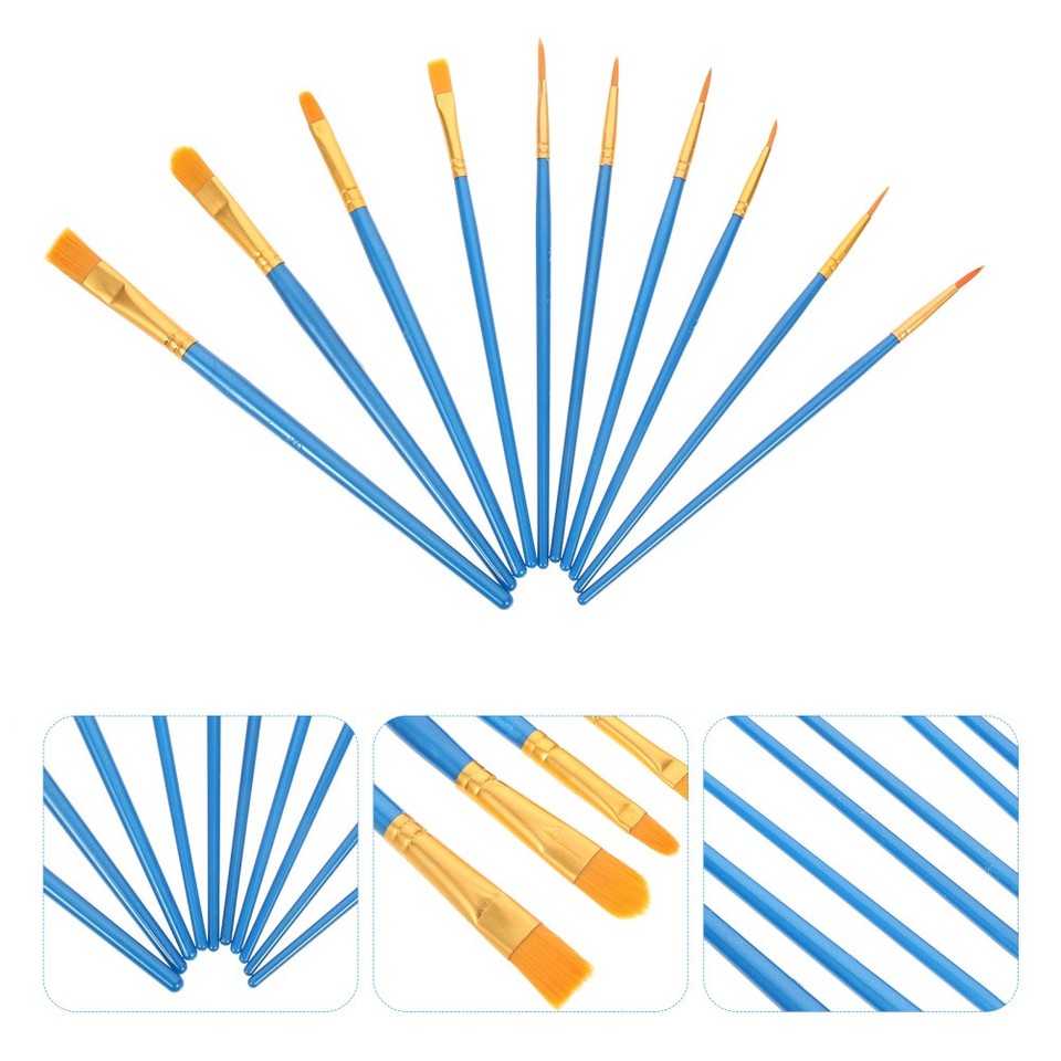 20Pcs Oil Painting Brush Hand Painting Brush Watercolor Painting Brush ...