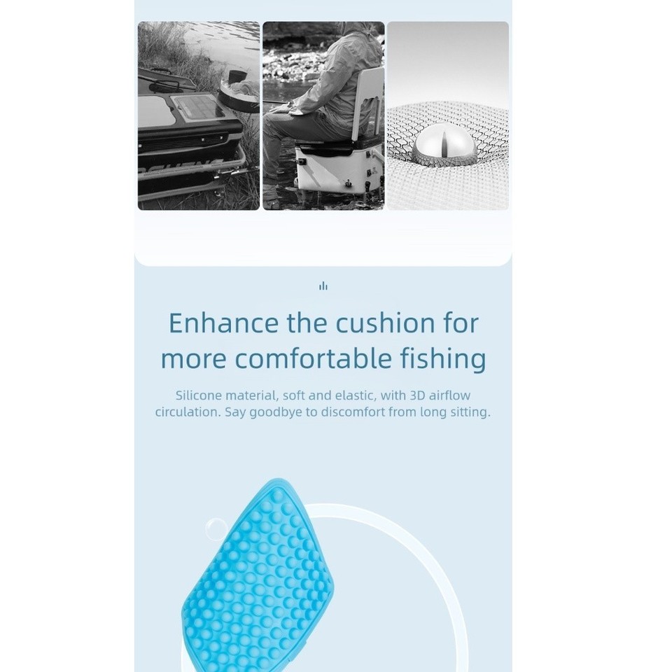 Outdoor Comfort Fishing Seat Cushion Comfort Fishing Box Space-Saving ...