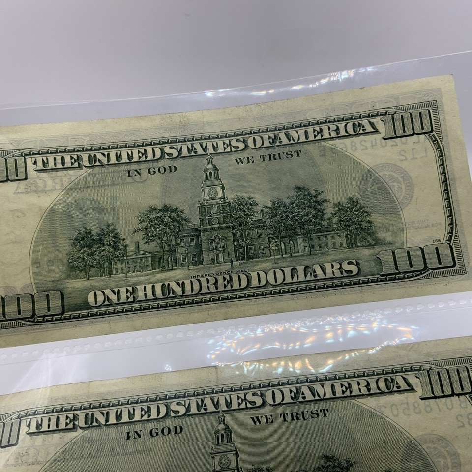 ( 4 ) $100 Banknote Bills - Series 1996 - Circulated - No Rips | eBay