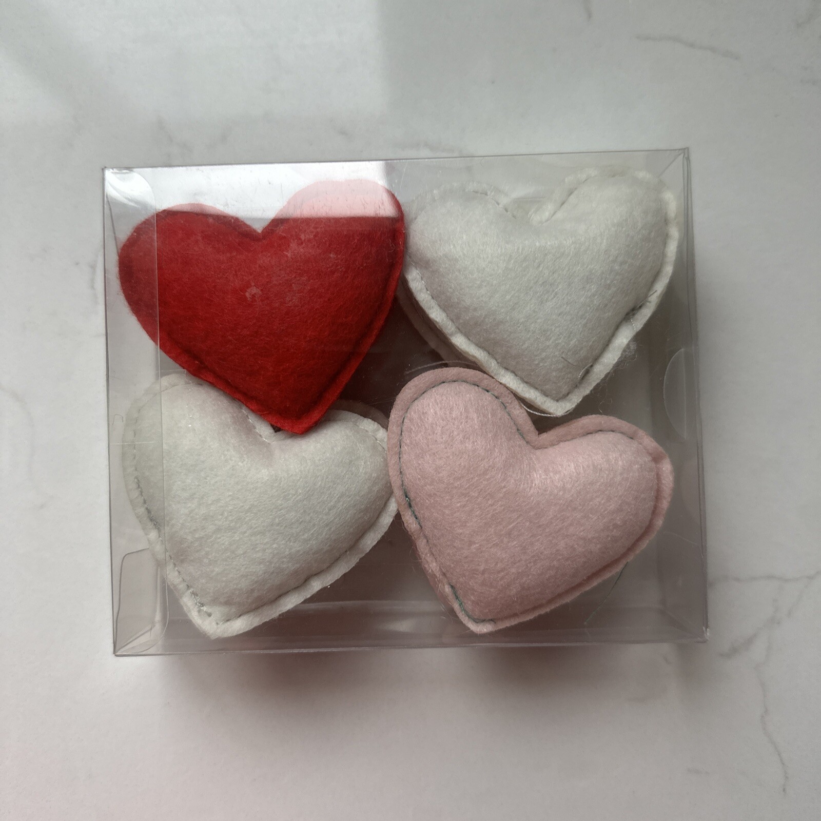 Target Spritz Felt Fabric Filler Hearts Home Decor (8 Pack, White/Red ...