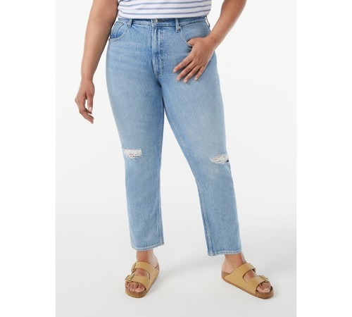 Free Assembly Womens The Original 90s Straight Leg Denim High Rise ...