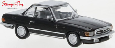 PCX87 Mercedes SL (R107) Metallic Black 1985 Hardtop 1/87 Scale | eBay