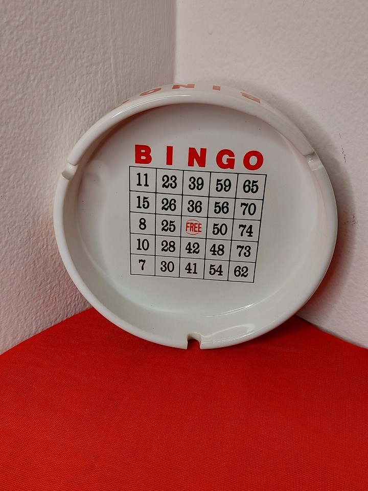 Vintage Ceramic Bingo Ashtray Lego Korea | eBay