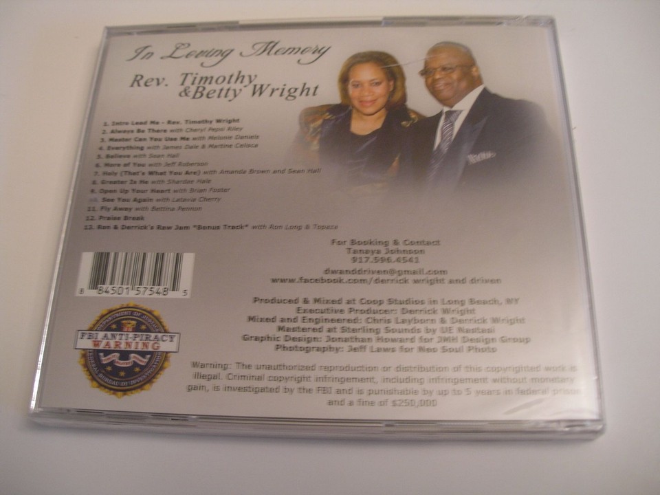 Derrick Wright & Driven Derrick Wright & Driven CD NIP NEW | eBay
