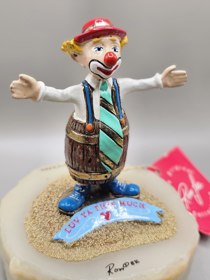 Ron lee collectable clown figurine numbered signed and dated 24 Kt Gold ...