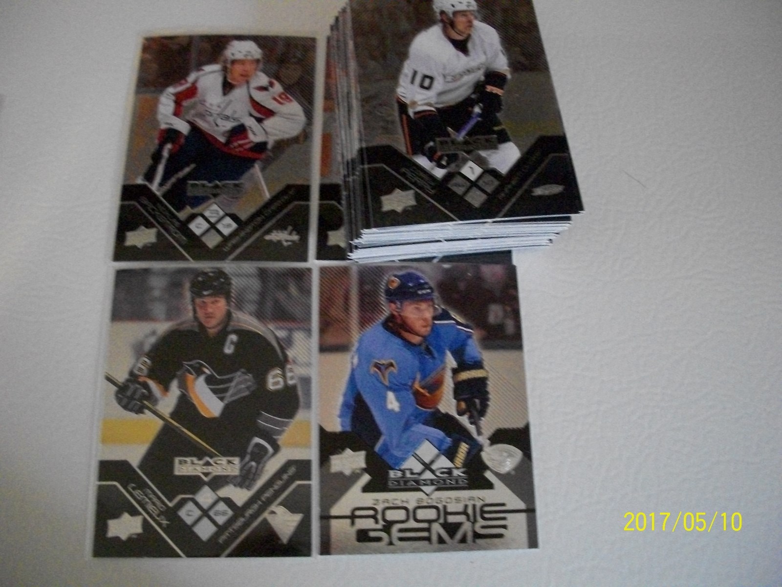 ZACK BOGASIAN ROOKIE GEMS BLACK DIAMOND 2008-09 # 190 QUAD DIAMONDS ...