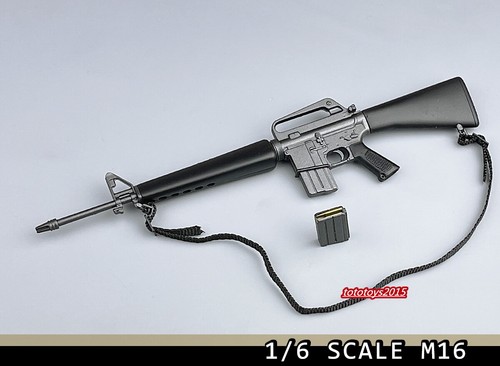 1/6 Weapon Model WWII M16 Gun Rifle Fit 12'' Soldier Action Figure Toy ...