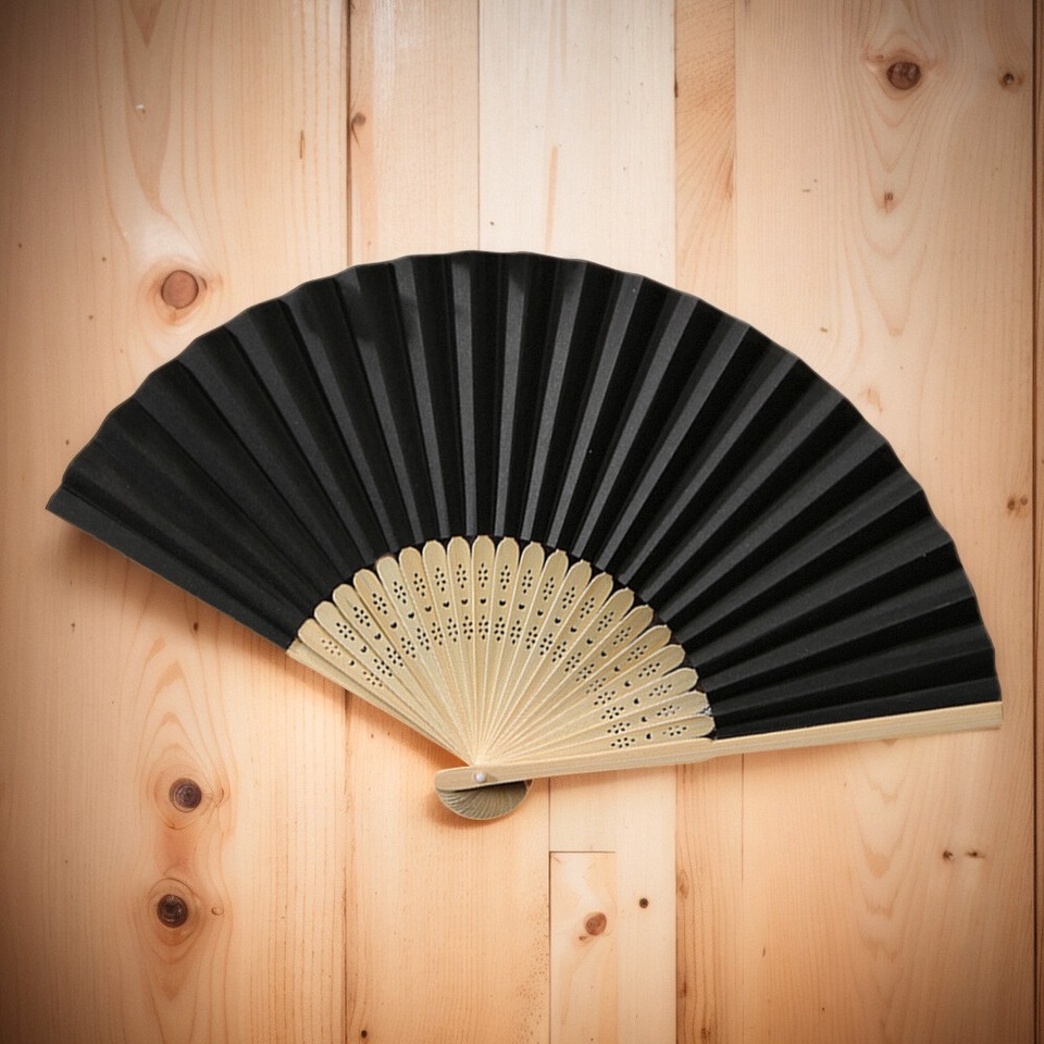 Hand Fan Pocket Folding Fan DIY Bamboo Paper Fan for Wedding Party ...