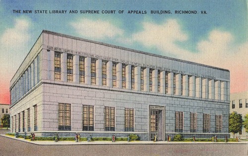 Postcard Richmond, Virginia: State Library and Supreme Court Appeals ...