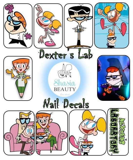 Dexter's Laboratory Inspired Nail Decals | eBay