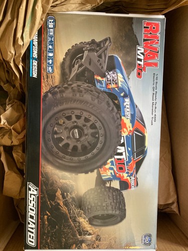 Team Associated Rival MT10 V2 RTR 1/10 Brushed Monster Truck Combo | eBay