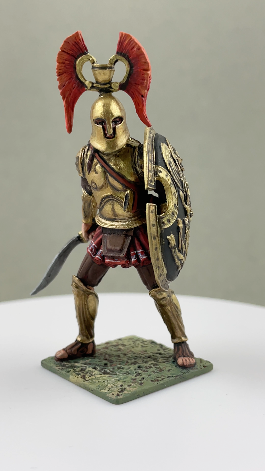 Greek Basileus figurine 54 mm, Painted miniature, Tin soldier, Ancient ...