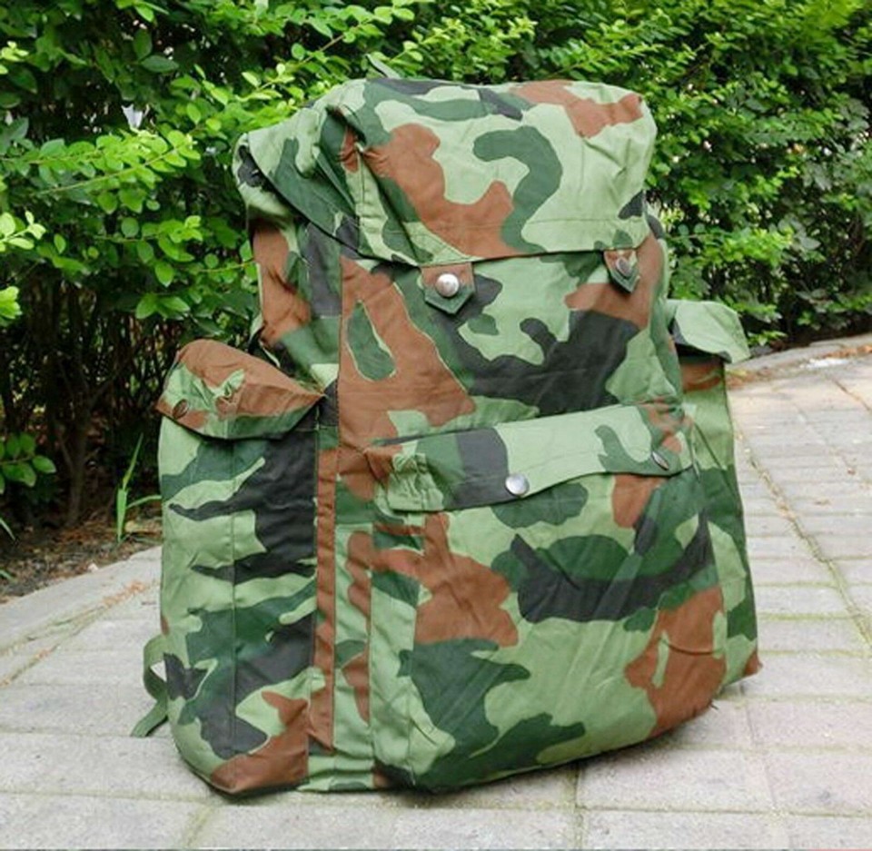 Surplus Chinese PLA Army Forest Camouflage Waterproof Field Pack Bag ...