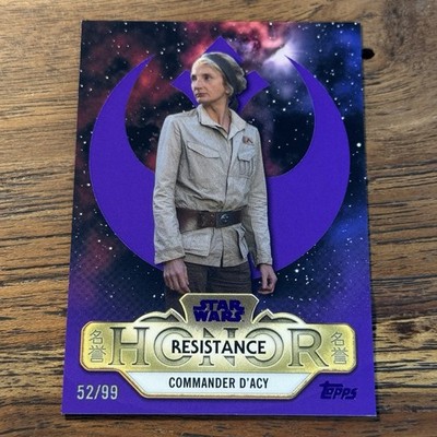 Commander D'Acy 2025 Topps Star Wars Meiyo PURPLE 52/99 Resistance ...