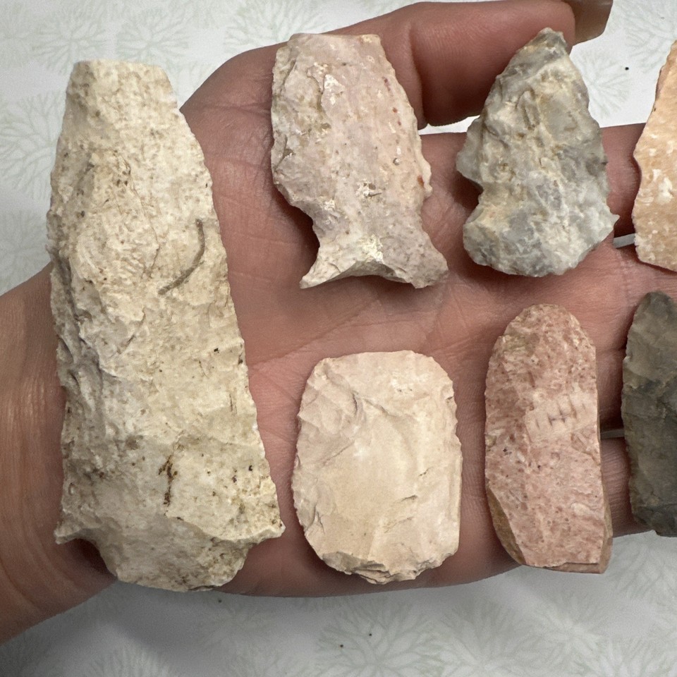 MLC 189 (10) Archaic To Adena Arrowheads Pettis County Missouri Artifacts | eBay