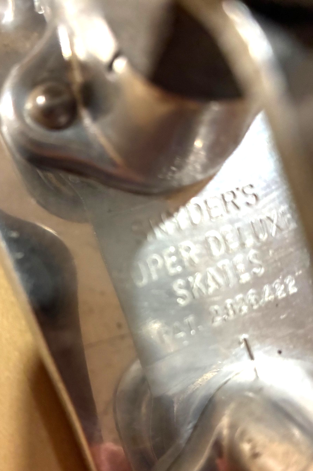 Vintage Roller Skate Plates Douglas Snyder Super Deluxe Size 1 | eBay