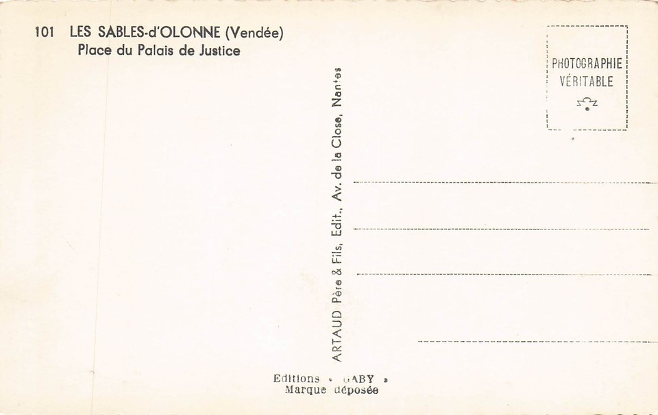 85 LES SABLES D OLONNE PLACE DU PALAIS DE JUSTICE | eBay