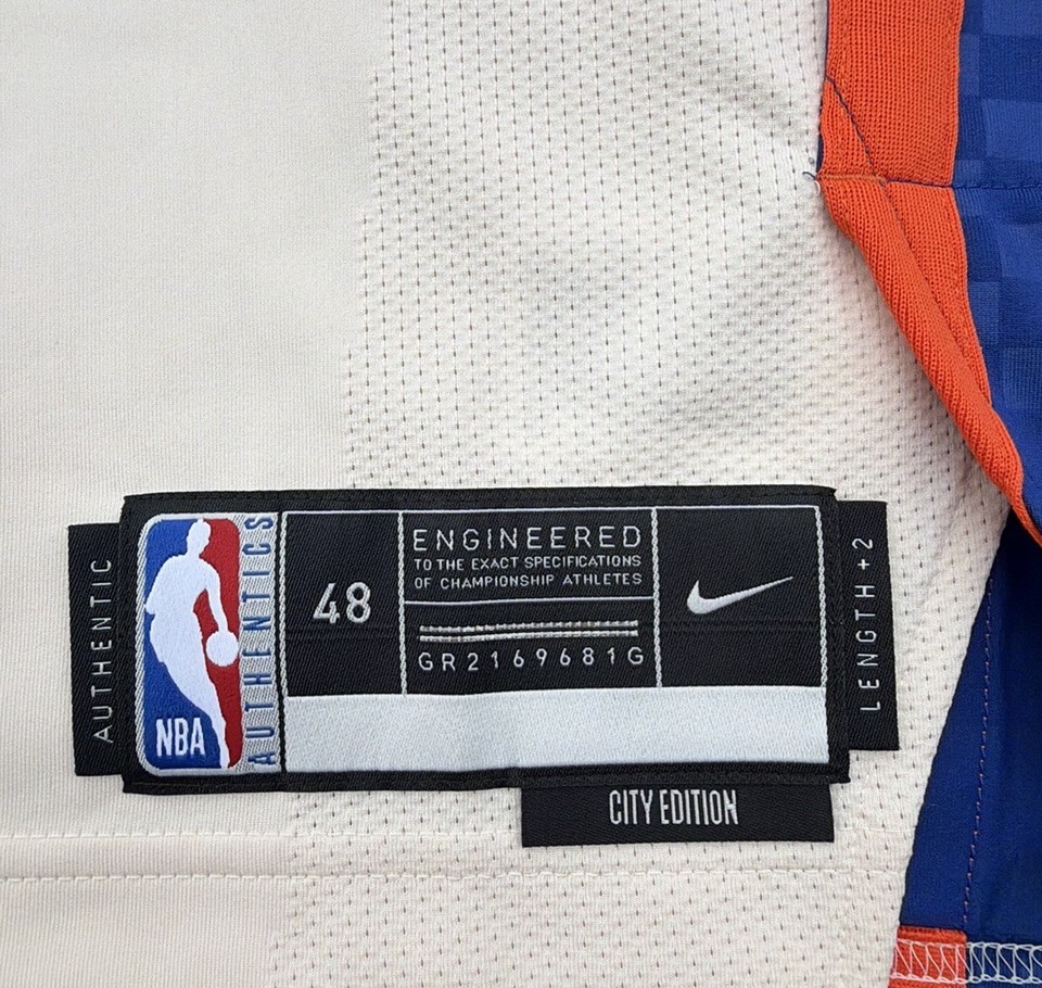JALEN BRUNSON #11 SIGNED 2026 NIKE AUTHENTIC KNICKS CITY BASKETBALL ...