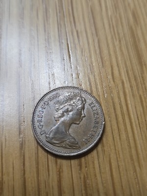 Great Britain One 1 New Penny 1980 Coin Pence Cent UK GB Queen ...