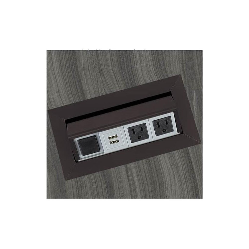 Safco Metal Power Module with 2 Power and 2 USB Outlets in Black | eBay