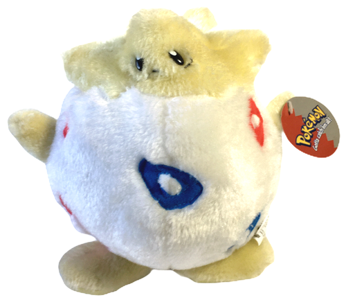 Vintage Rare Play By Play Pokemon 9" Plush Togepi Soft Furry Toy Doll ...