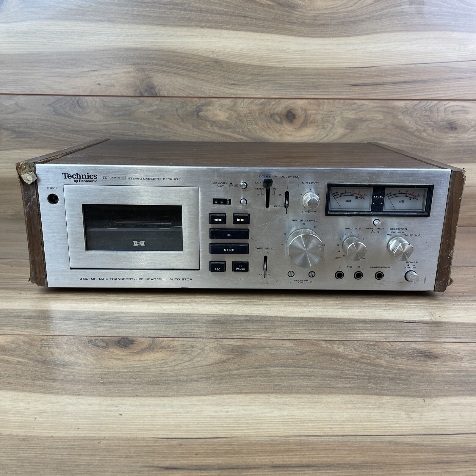 Technics / Panasonic 677 Stereo Cassette Deck 677-For Parts READ | eBay