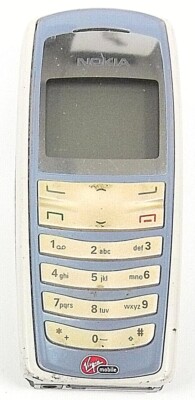 Nokia Shorty 2115i - Blue and White ( Virgin Mobile ) Very Rare ...