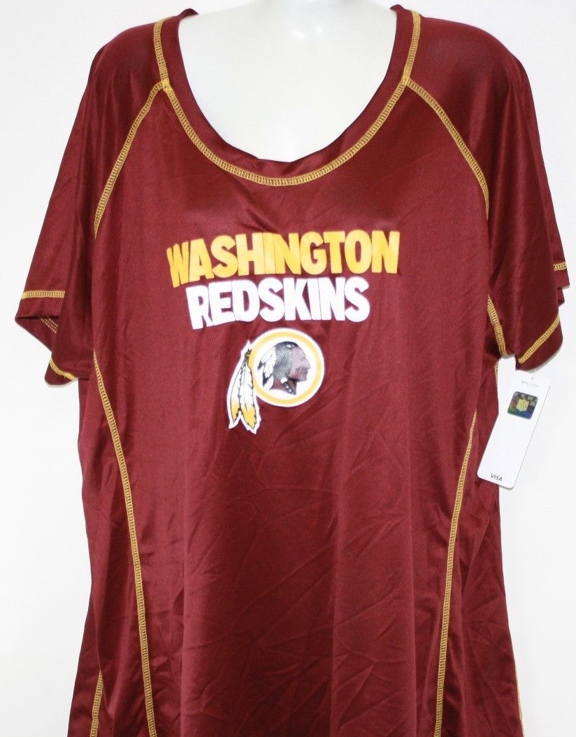 Womens NFL Apparel Washington Redskins Maroon Synthetic Football Shirt ...