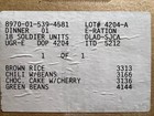 UGR-E RATION MEALS 18 SOLDIER RATION -NO HEATER DINNER 1 Complete KIT ...