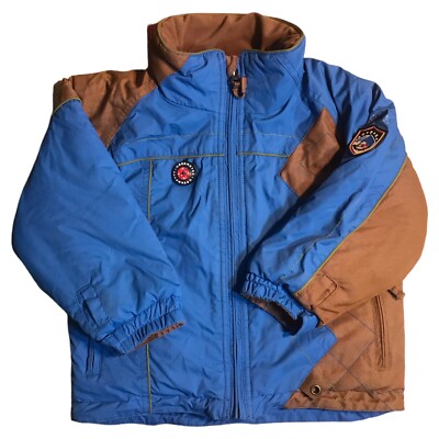 Obermeyer Tag 4 Youth Ski Jacket With Attached Compass Blue Brown Boys ...