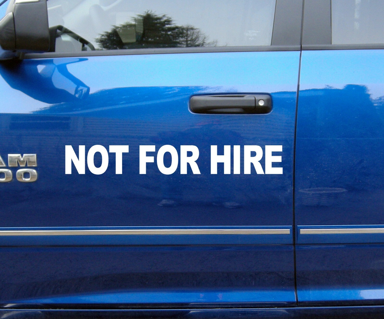 Set of 2 Not For Hire Vinyl Decals | DOT Truck Limo Labels | Die Cut ...